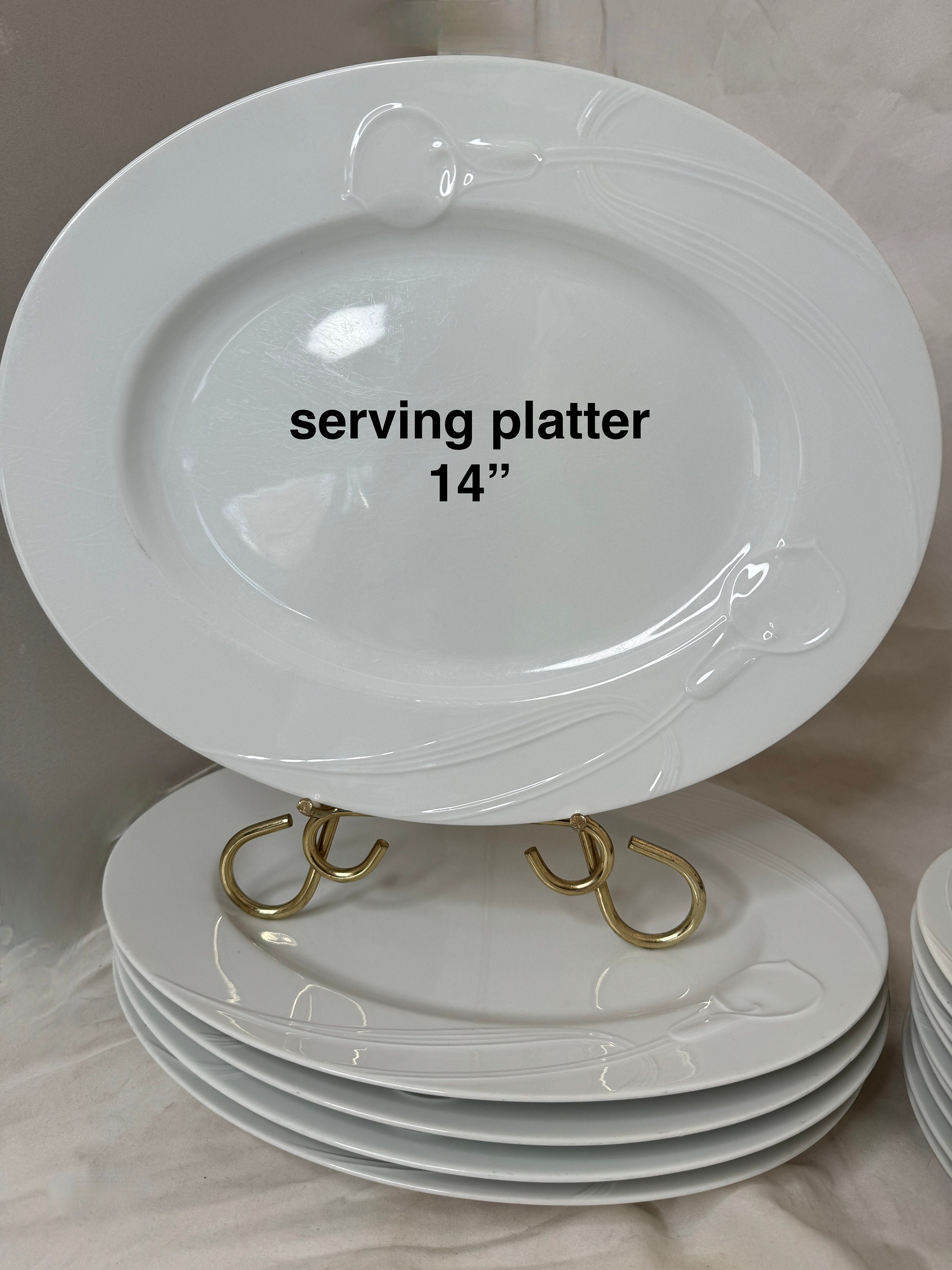Mikasa Classic Flair China: Embossed Calla Lily Dinnerware - Etsy