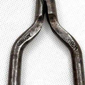 Antique Curling Irons, All Metal Made in Germany #2, Vassar With Wooden ...