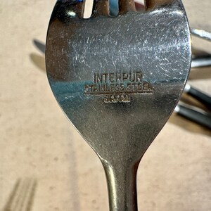 Vintage Interpur Japan INR2 Black Synthetic Wood Handle and Stainless ...