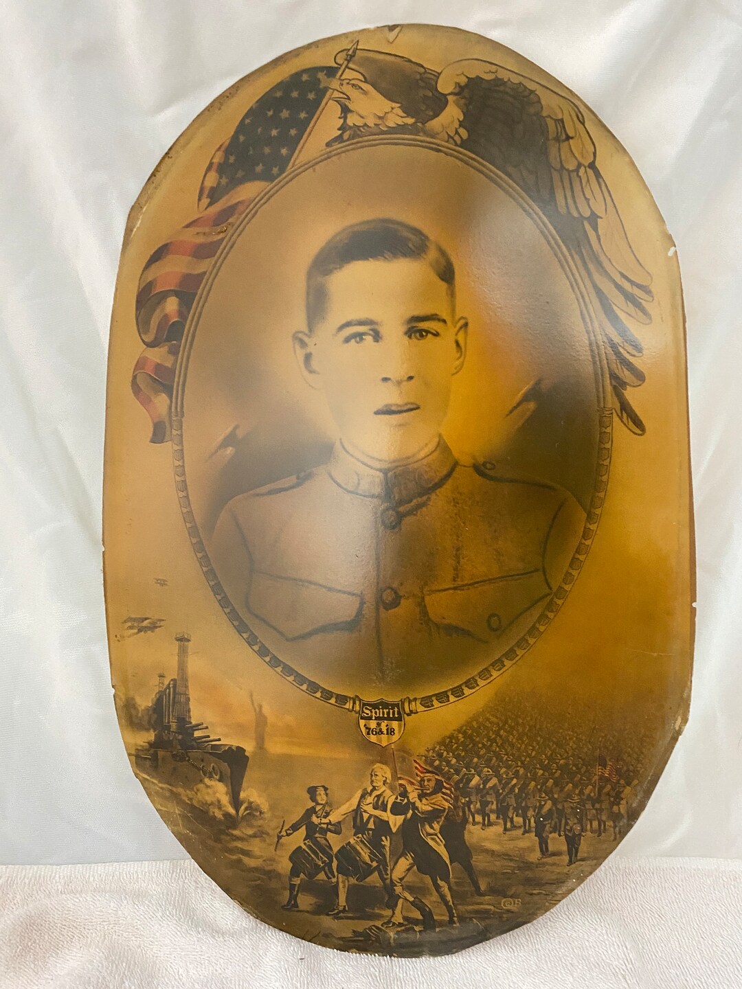 Antique "spirit of 1876" Military Portrait - Jacob E. Bearbower ...