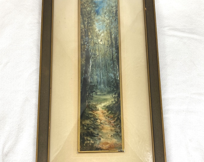 Antique Hand Colored Photo Art by Artist Wallace Nutting, Tree ...