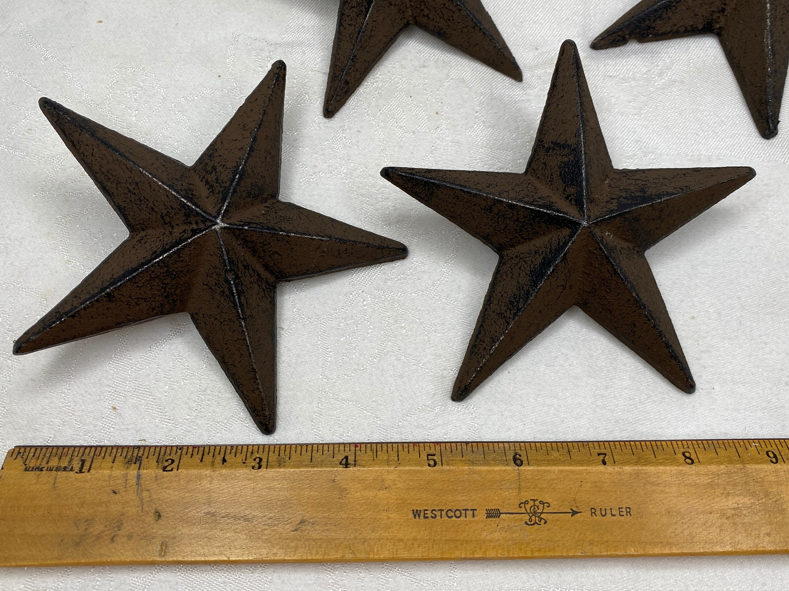 Set of Five 5 Cast Iron Stars - Etsy