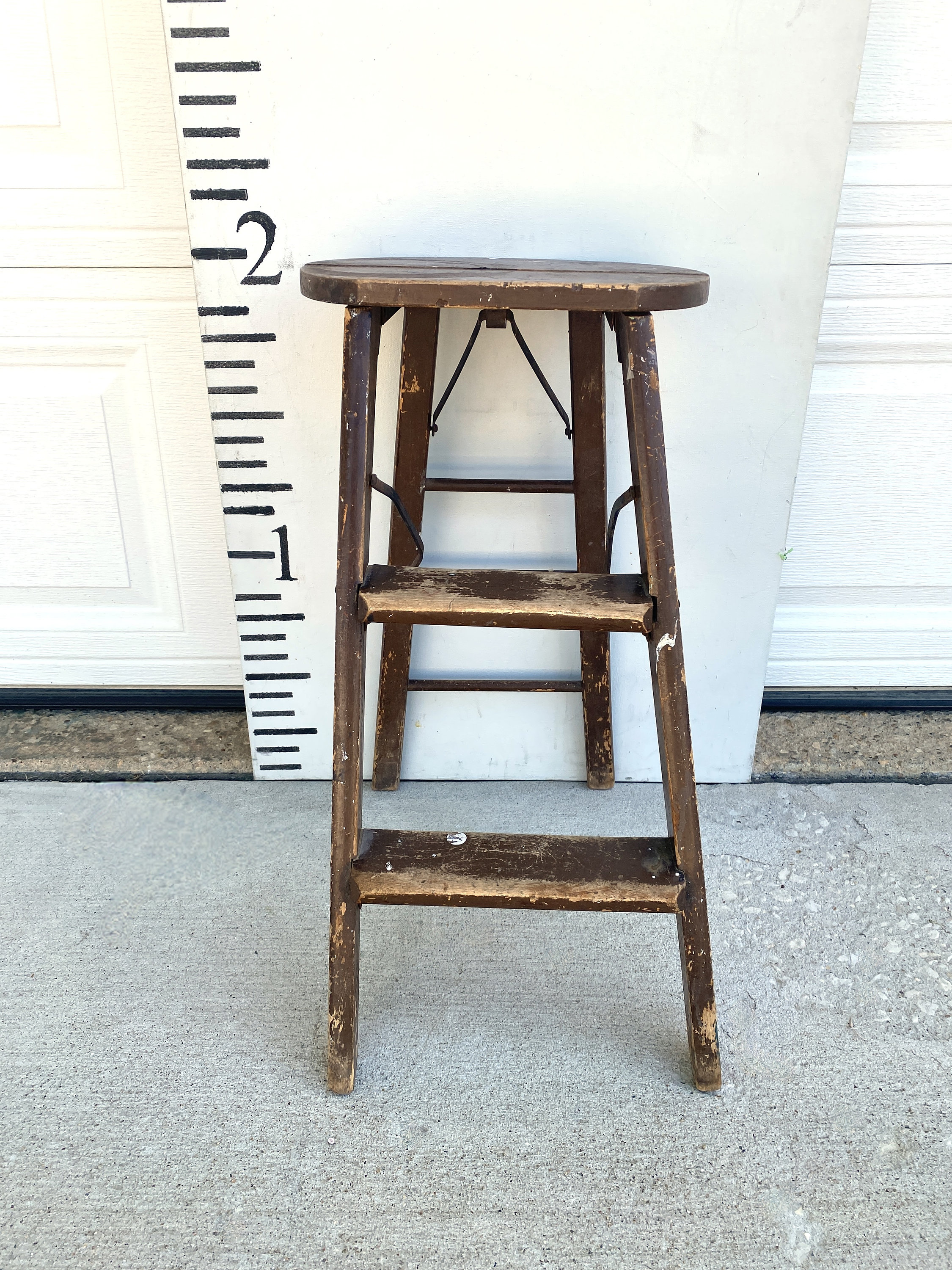 Antique Wooden Two-step Ladder Circa 1940's - Etsy