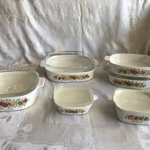 Vintage Rare Corning Ware PYREX French Spice, Spice of Life, 12 Piece ...
