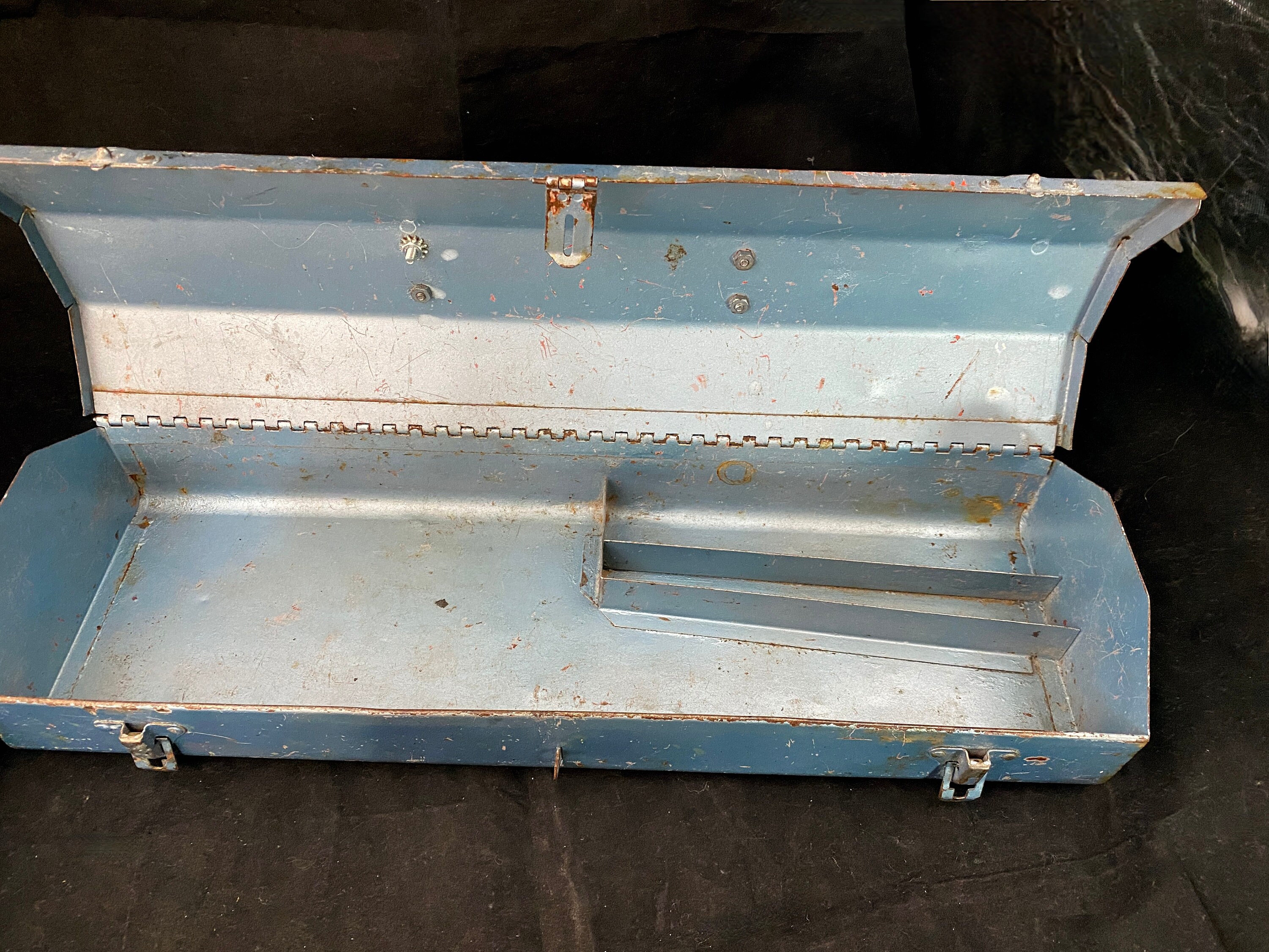 Vintage Blue Metal Socket Storage Tool Box Handy Man Tool - Etsy