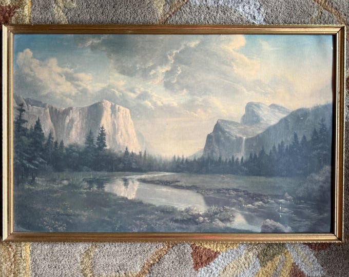 Vintage 1989 Dino Massaroni Sunrise Sierra Yosemite National Park ...