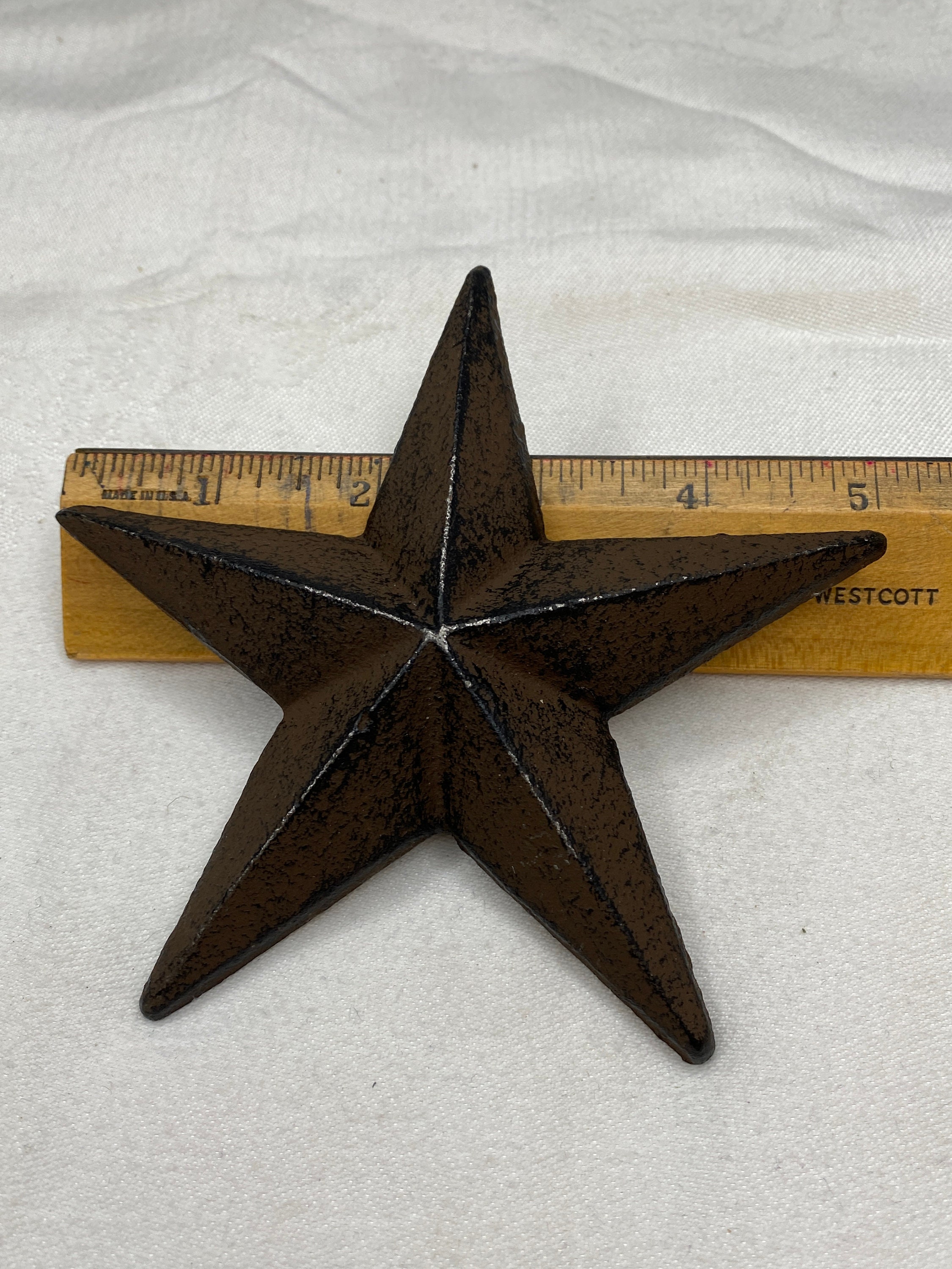 Set of Five 5 Cast Iron Stars - Etsy
