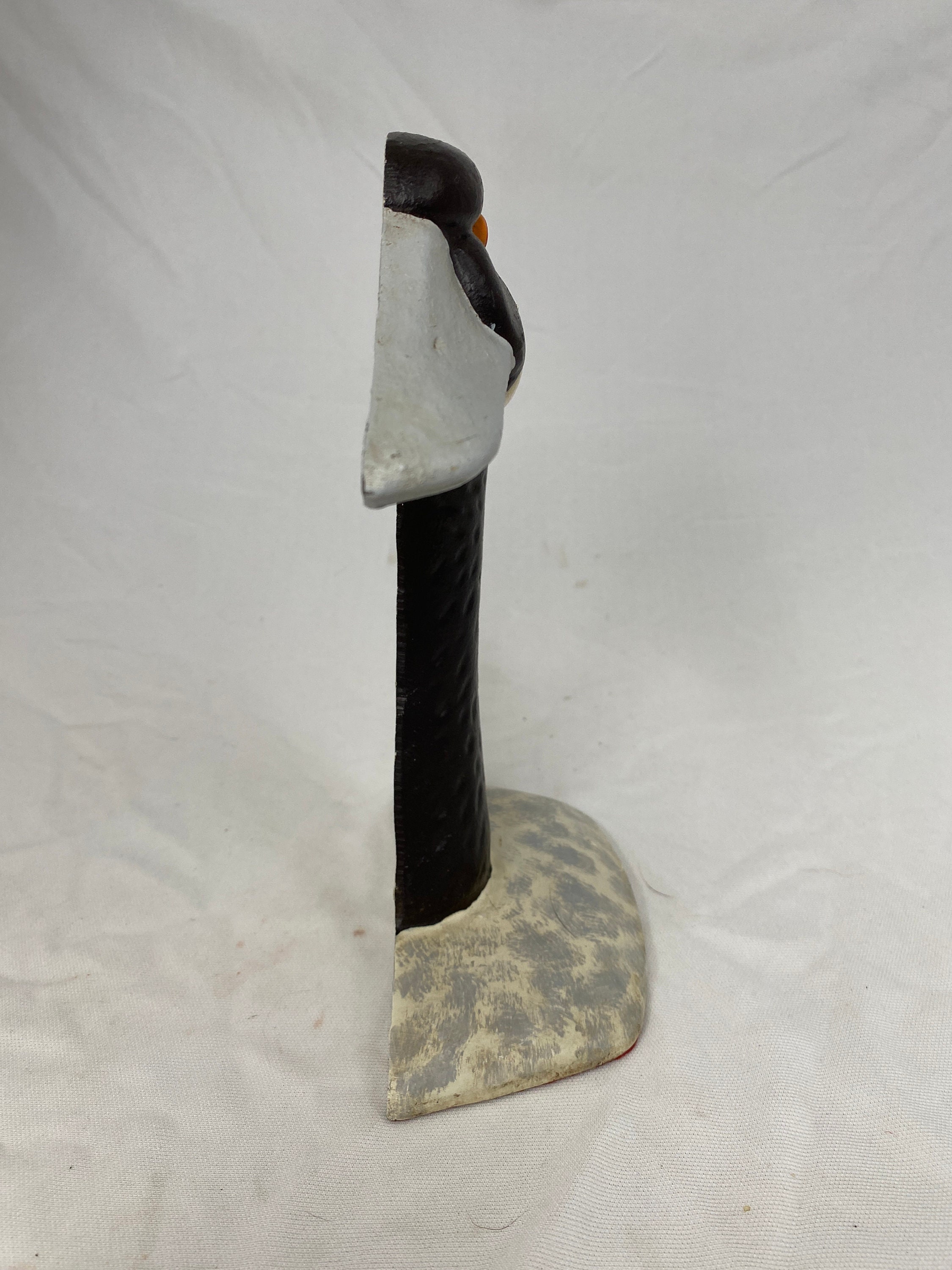 RARE Vintage Painted Cast Iron Goose Head Doorstop - Etsy