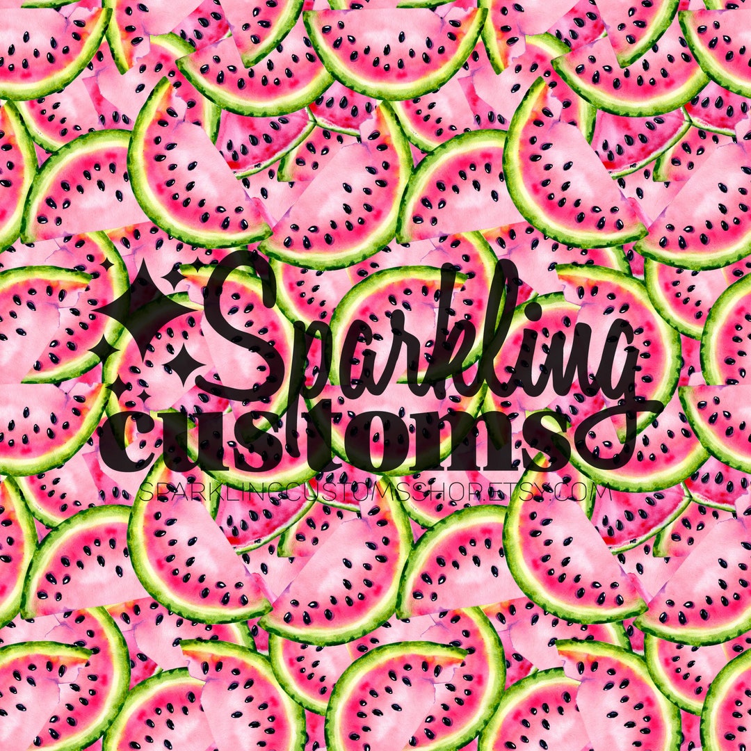 Watermelon Pattern Vinyl, Tumbler Craft Vinyl, Adhesive Vinyl ...