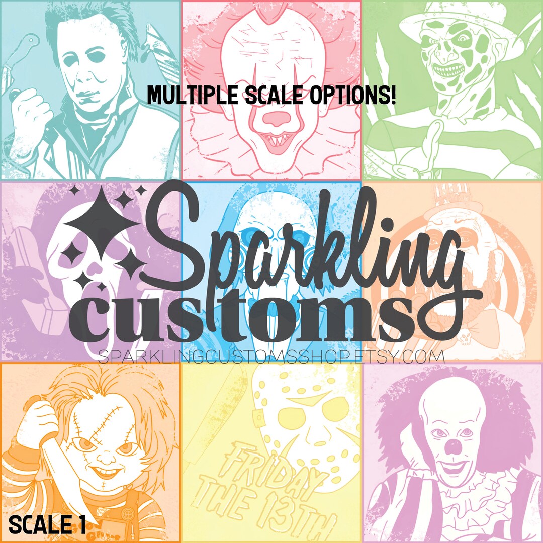 Horror Pattern Vinyl, Tumbler Craft Vinyl, Halloween Adhesive Vinyl ...