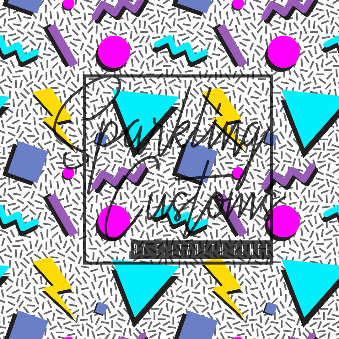 Retro 90s Pattern Vinyl Adhesive Vinyl Pattern Craft Vinyl - Etsy