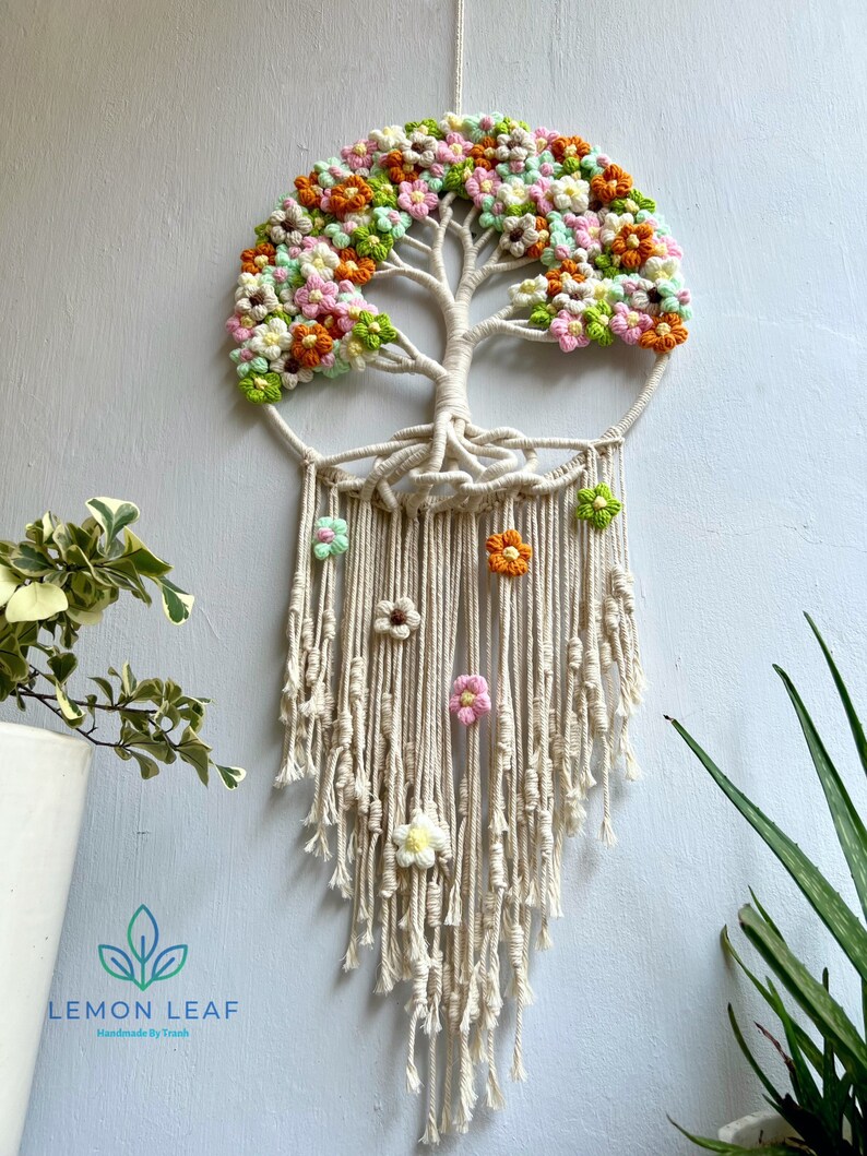 Handmade Tree of Life Macrame Wall Hanging: Green Nursery Decor - Etsy