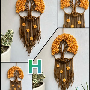 Tree of Life Handmade Macrame Color Wall Hanging, Handmade Macrame Wall ...