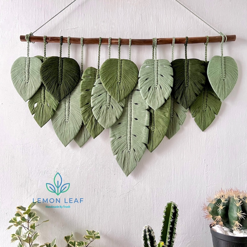 Macrame Leaf - Etsy