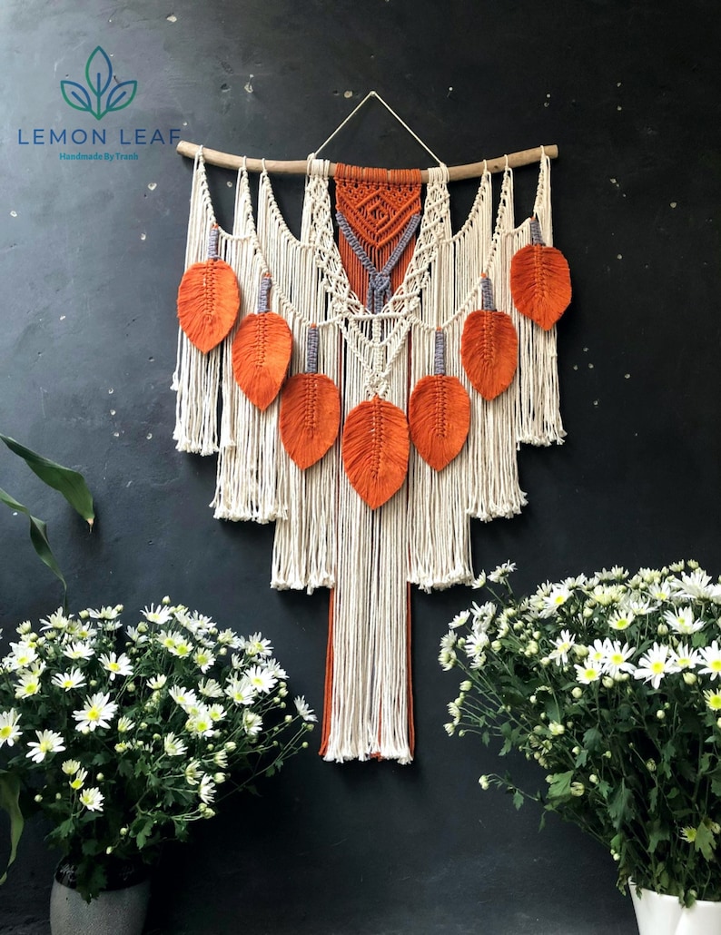 Gran colgante de pared de macramé: decoración bohemia para sala de ...