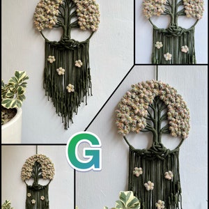 Tree of Life Handmade Macrame Color Wall Hanging, Handmade Macrame Wall ...