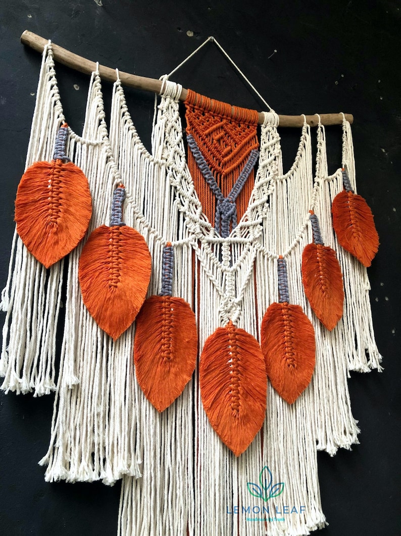 Gran colgante de pared de macramé: decoración bohemia para sala de ...