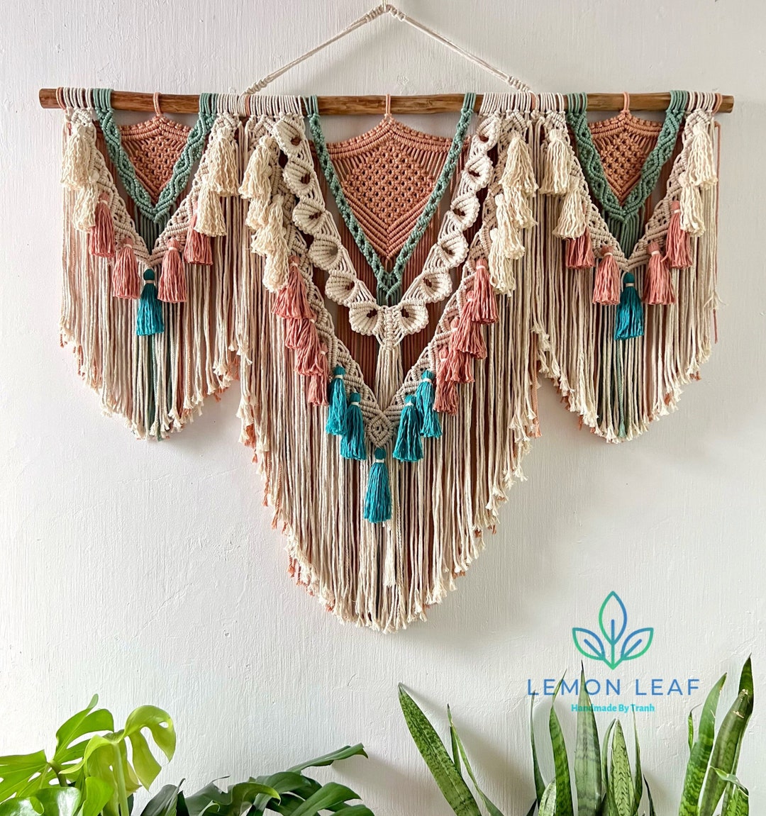 Boho Macrame Wall Hanging, Macrame Wall Hanging, Custom Wall Macrame ...