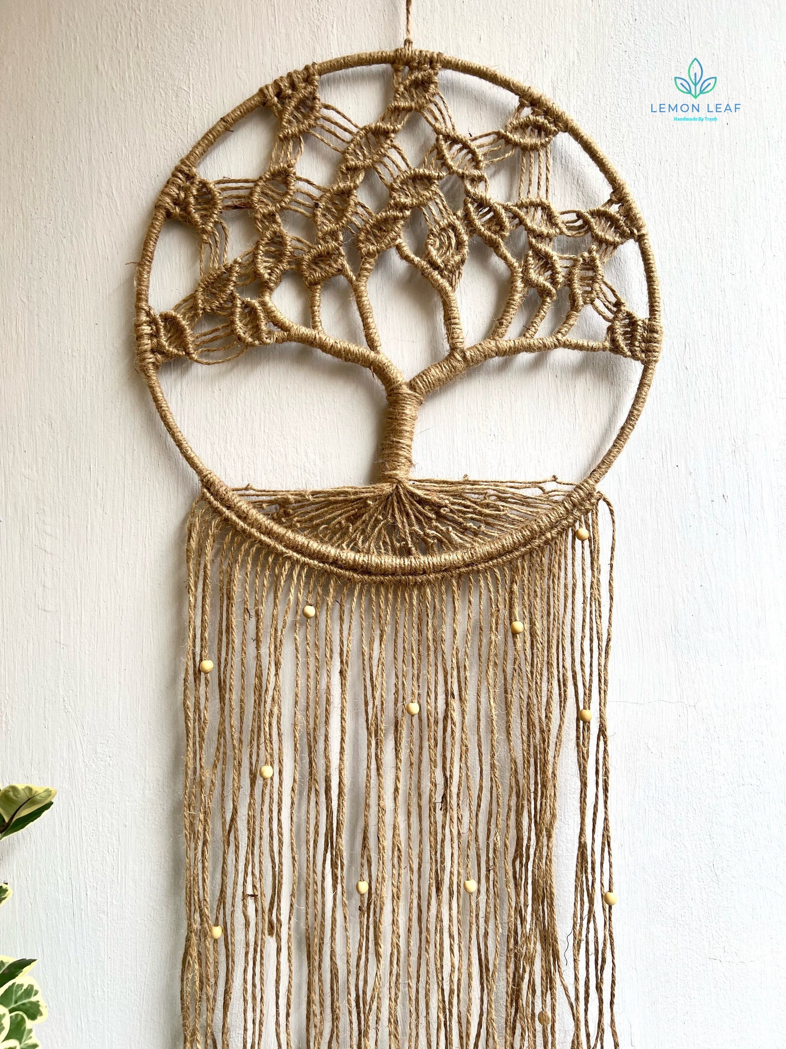 Jute Tree of Life Macrame Wall Hanging: Handmade Home Decor - Etsy