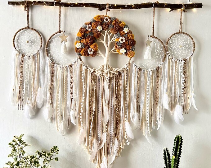 Makramee Baum des Lebens Makramee Wandbehang Makramee - Etsy.de