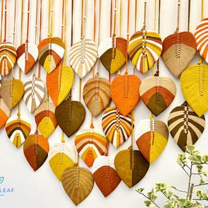 Macrame Leaf Wall Hanging, Macrame Wall Hanging, Green Wall Art, Boho ...