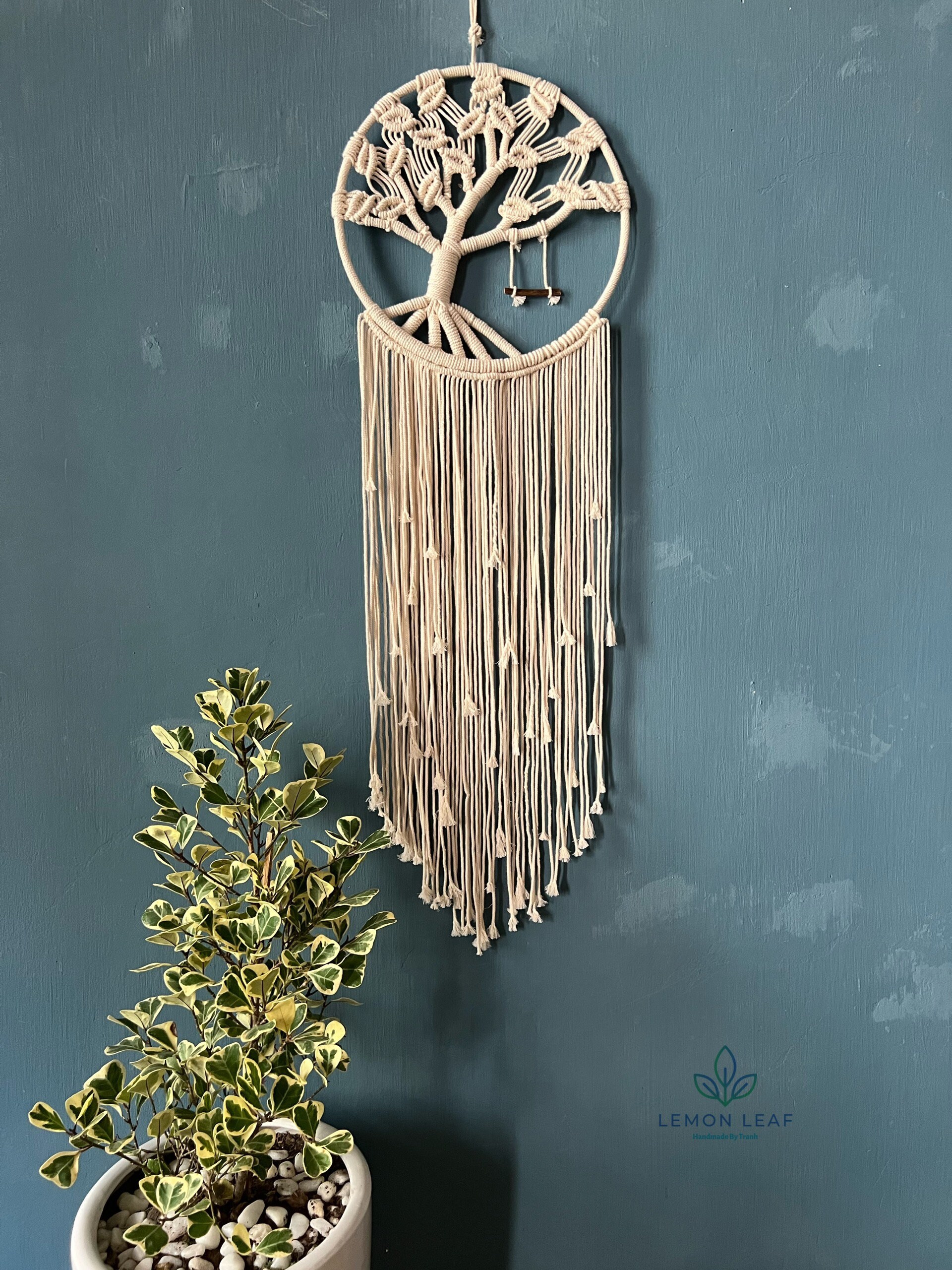 Tree of Life Macrame Wall Hanging: Handmade Cotton Decor - Etsy