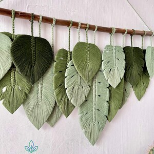 Art Home Decoration Macrame Leaves , Large Leaf Macrame Wall Art ...