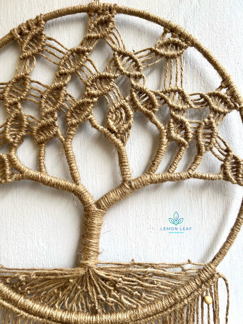 Jute Tree of Life Macrame Wall Hanging: Handmade Home Decor - Etsy