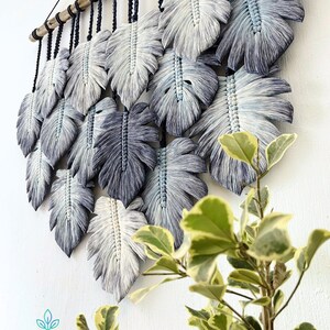 Large Monstera Leaf Macrame Wall Hanging: Hand-dyed Cotton Art - Etsy