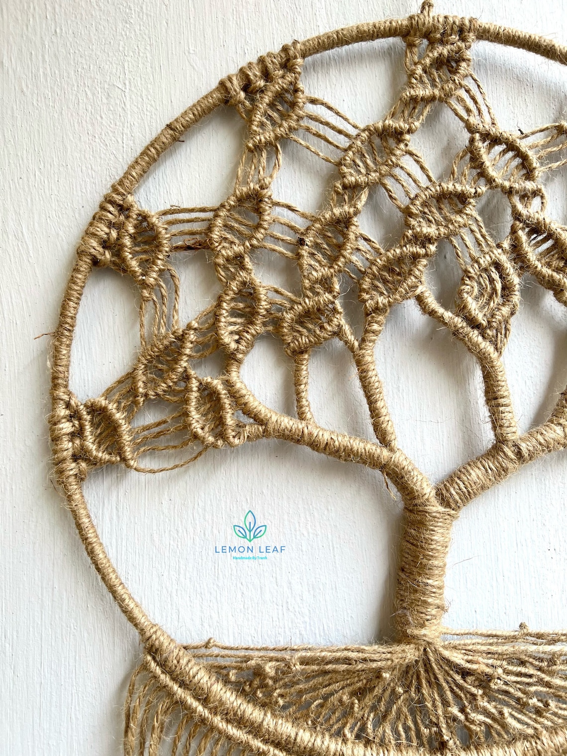 Jute Tree of Life Macrame Wall Hanging: Handmade Home Decor - Etsy