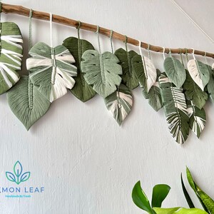 Monstera Leaf Wall Hanging Macrame Large Leaf Macrame Wall - Etsy Canada