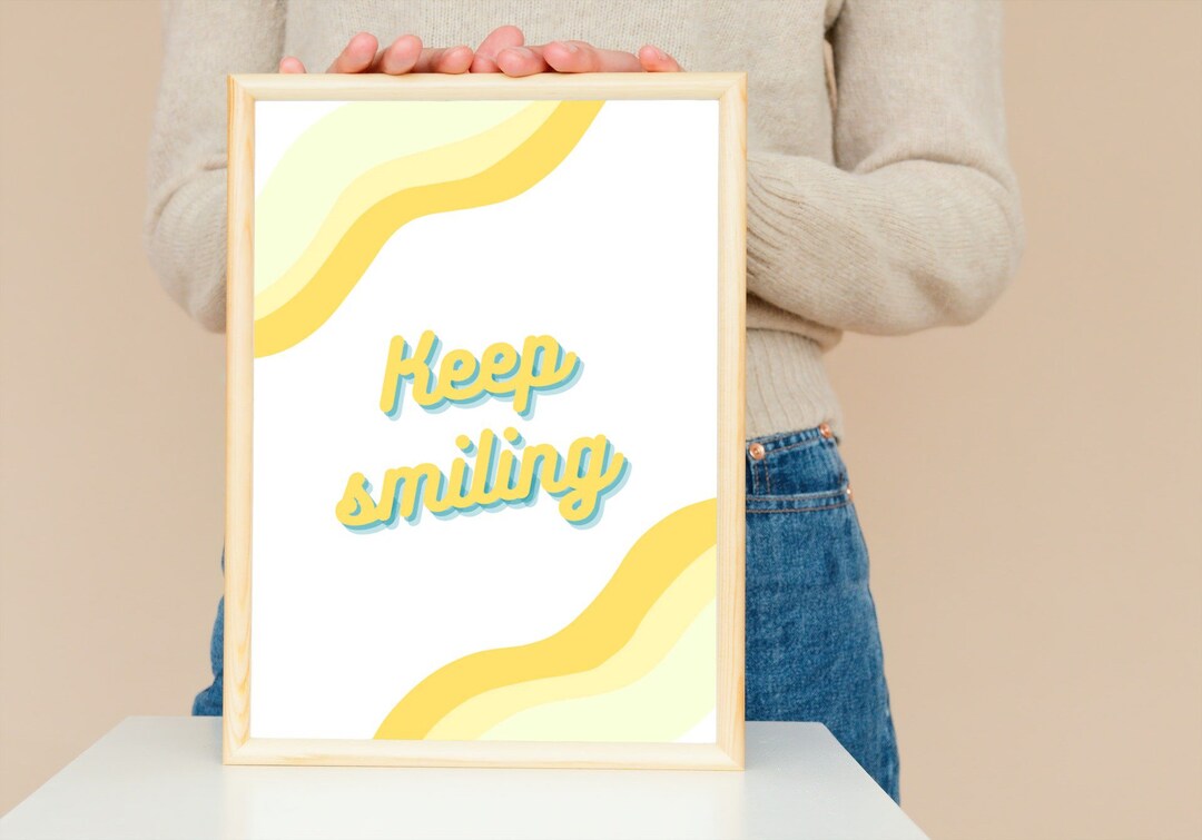 Keep Smiling Poster - Etsy