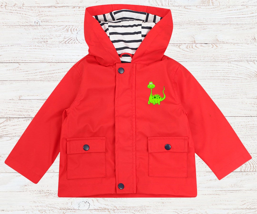 Kids Personalised Rain Jacket | Children's Rain Coat | Baby Raincoat ...