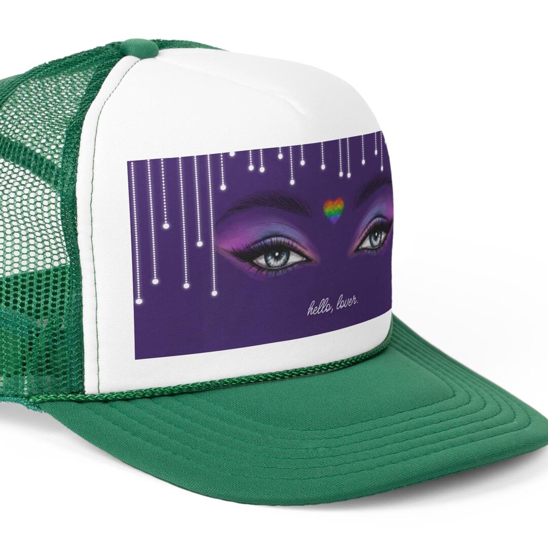 LGBTQ Pride Trucker Caps, Hello Lover Hat, LGBTQ Pride Accessories ...