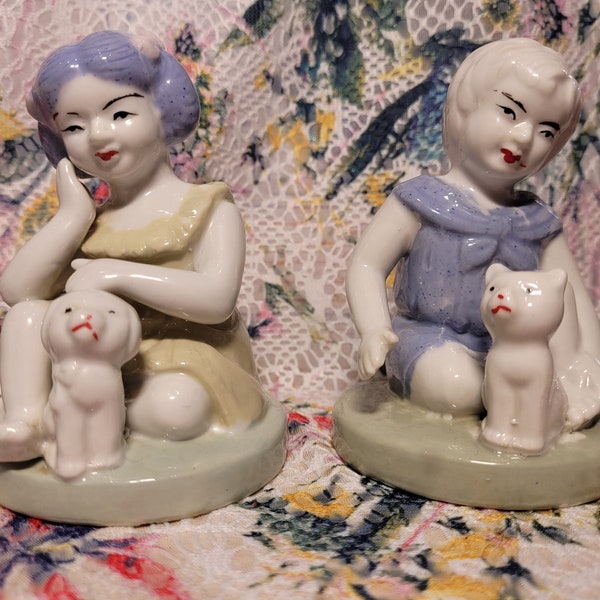 Ceramic Children Figurines - Etsy