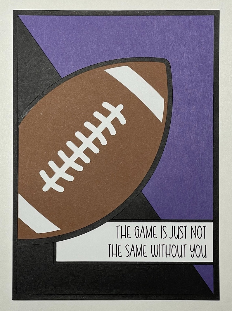 Football Get Well Card, Get Well Soon Card for Men, Sports Injury Card ...