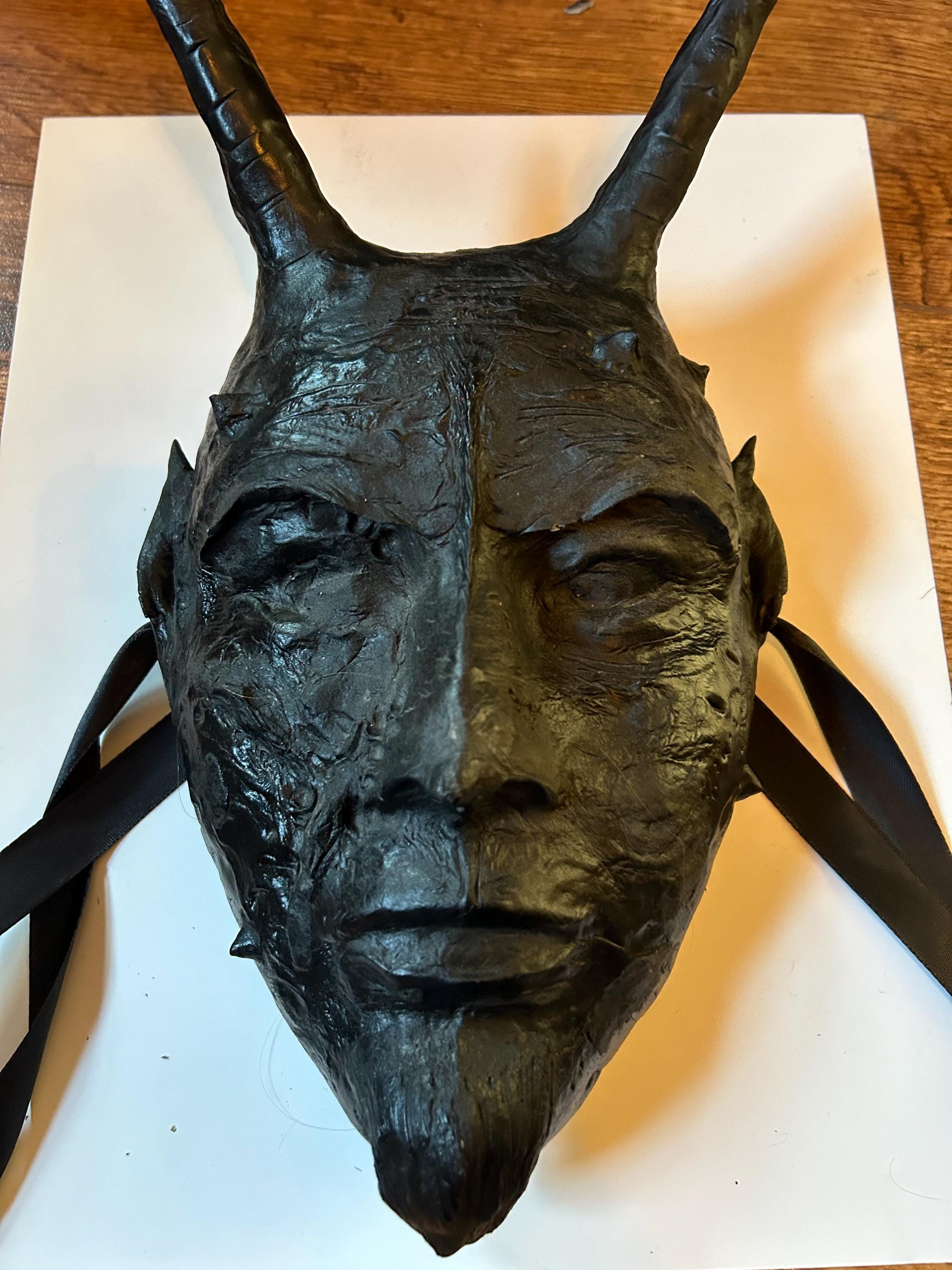 Occult Devil Stone Mask – Perfect for Wall Decoration - Etsy