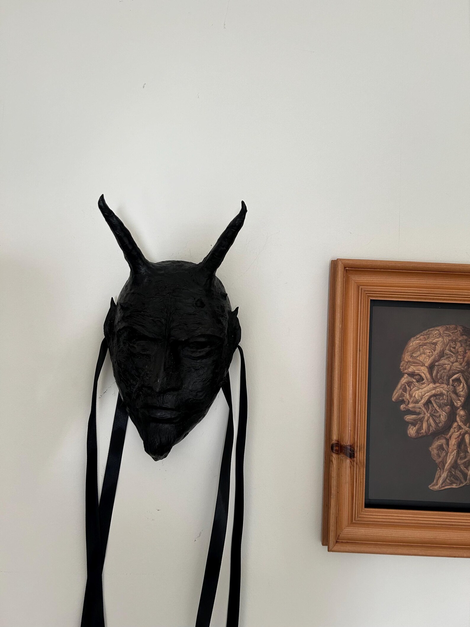 Occult Devil Stone Mask – Perfect for Wall Decoration - Etsy
