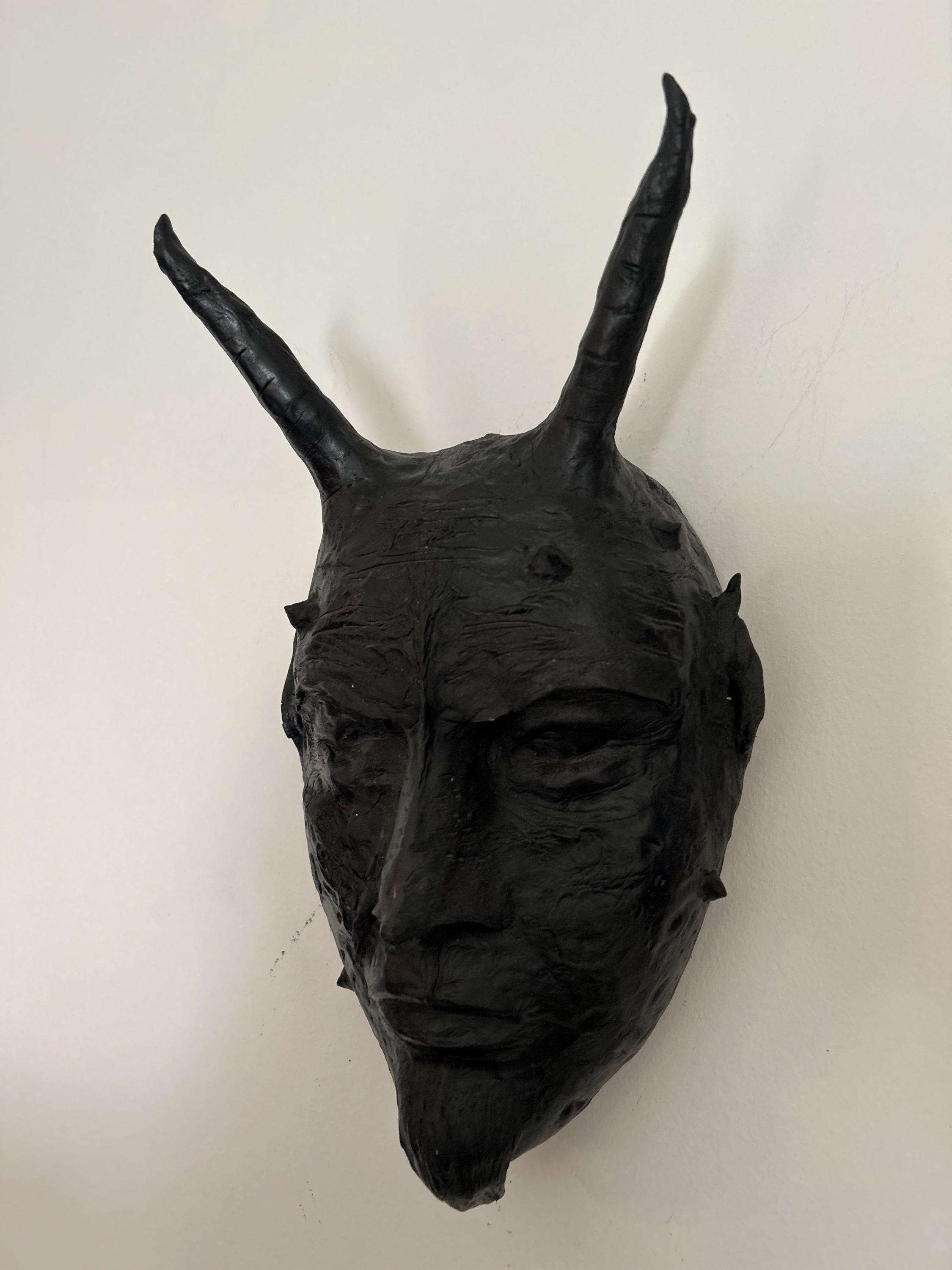 Occult Devil Stone Mask – Perfect for Wall Decoration - Etsy