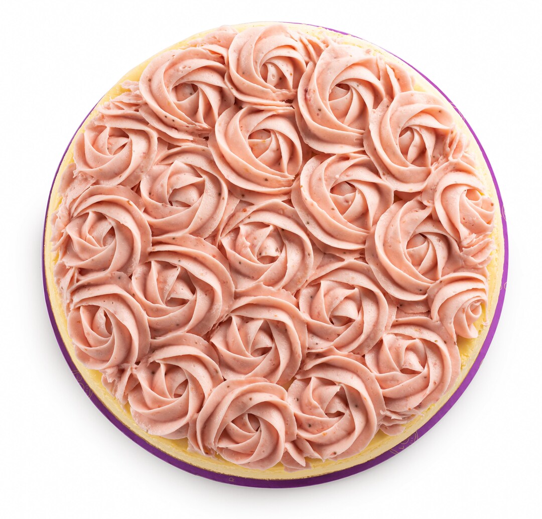 Strawberry Rosette Cheesecake | Handcrafted Kosher Cake - Etsy