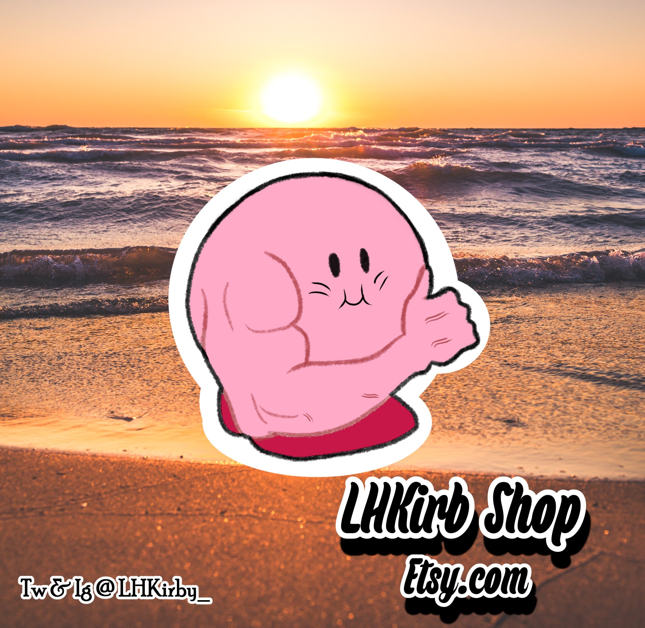 Thumbs up Puffball Sticker Water Resistant Glossy Paper - Etsy