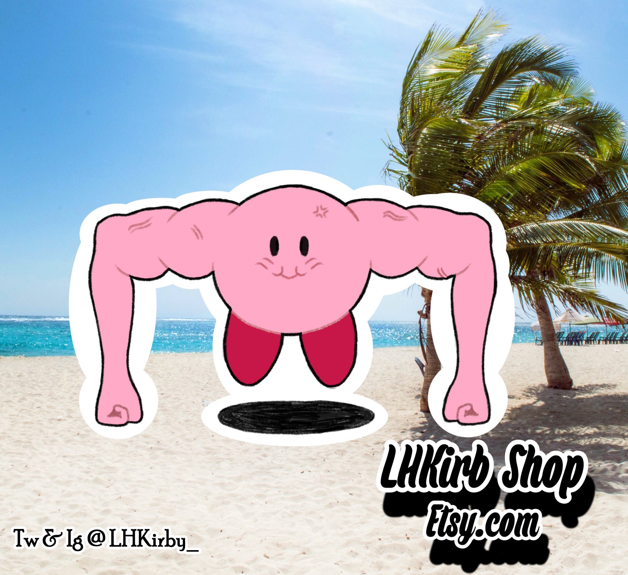 Anchor Arms Puffball | Sticker | Water Resistant Glossy Paper - Etsy