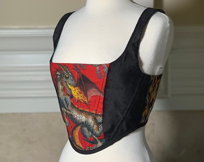 Velvet Dragon Corset - Etsy