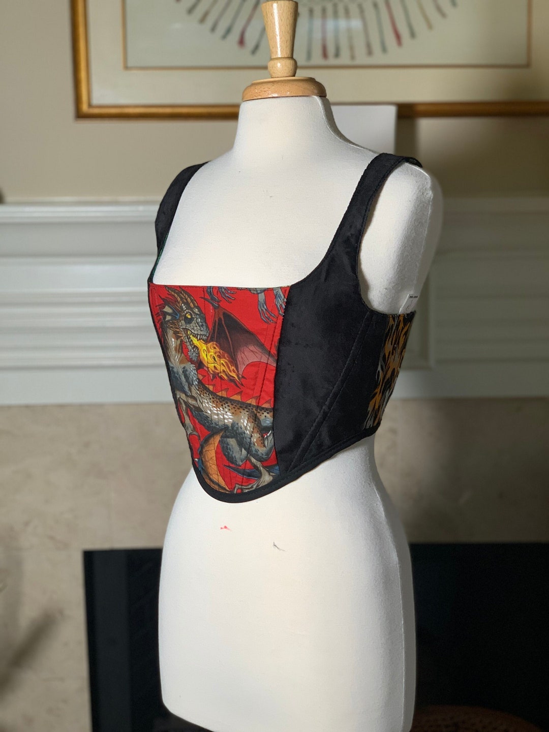 Velvet Dragon Corset - Etsy