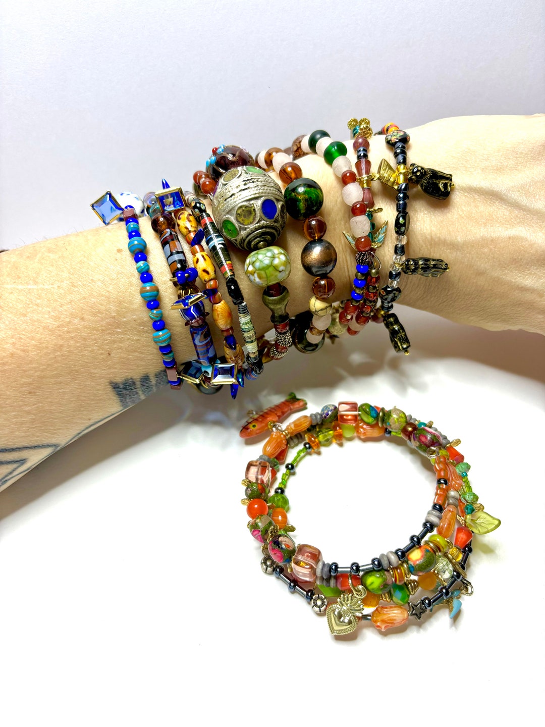 Beaded Infinity Bracelets - Etsy