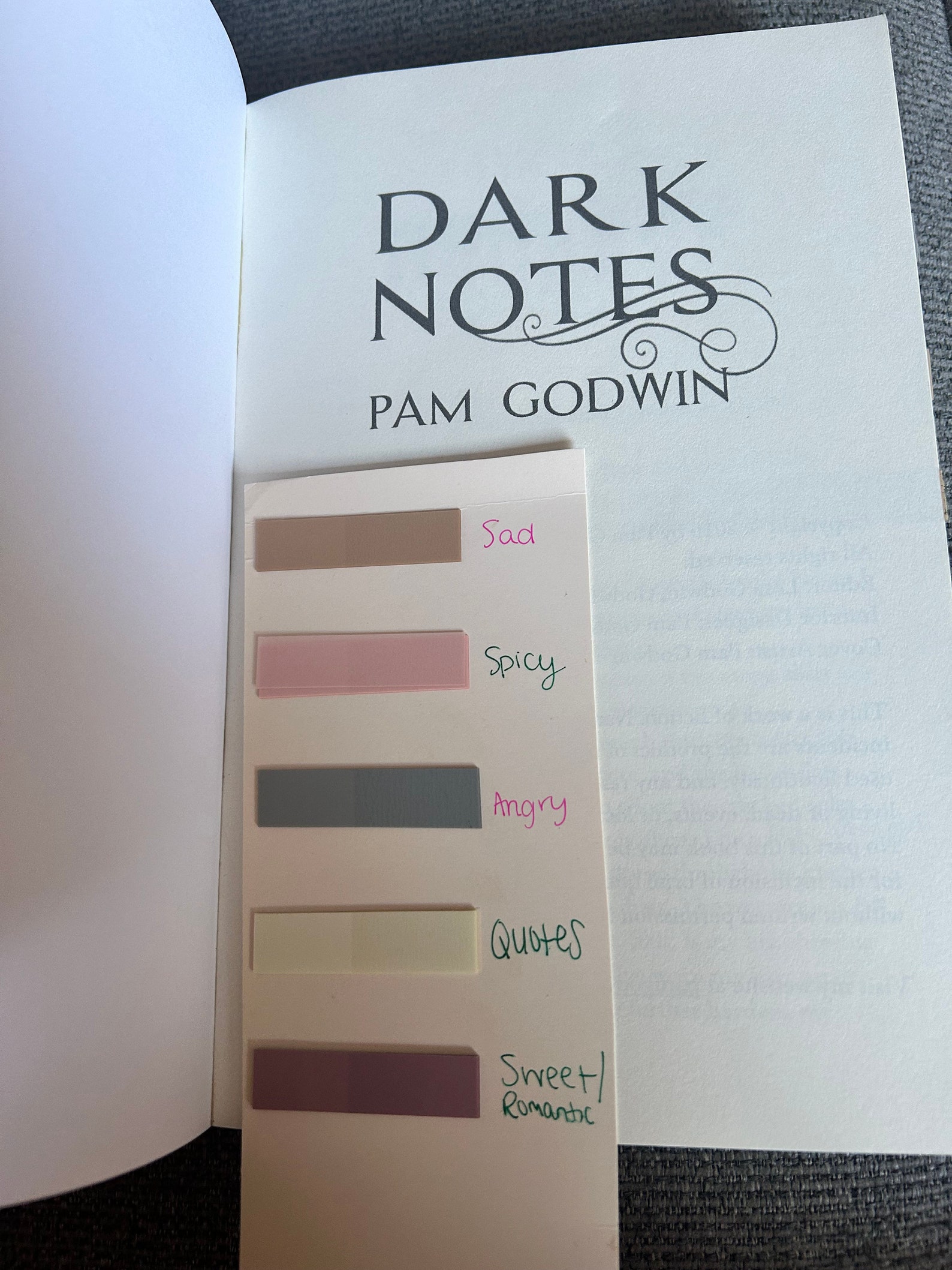 Annotated Copy of Dark Notes by Pam Godwin | Bookish Gift, Spicy Taboo ...