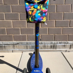 Rainbow Paint Splatter Bike/scooter Handlebar Bag for Kids - Etsy