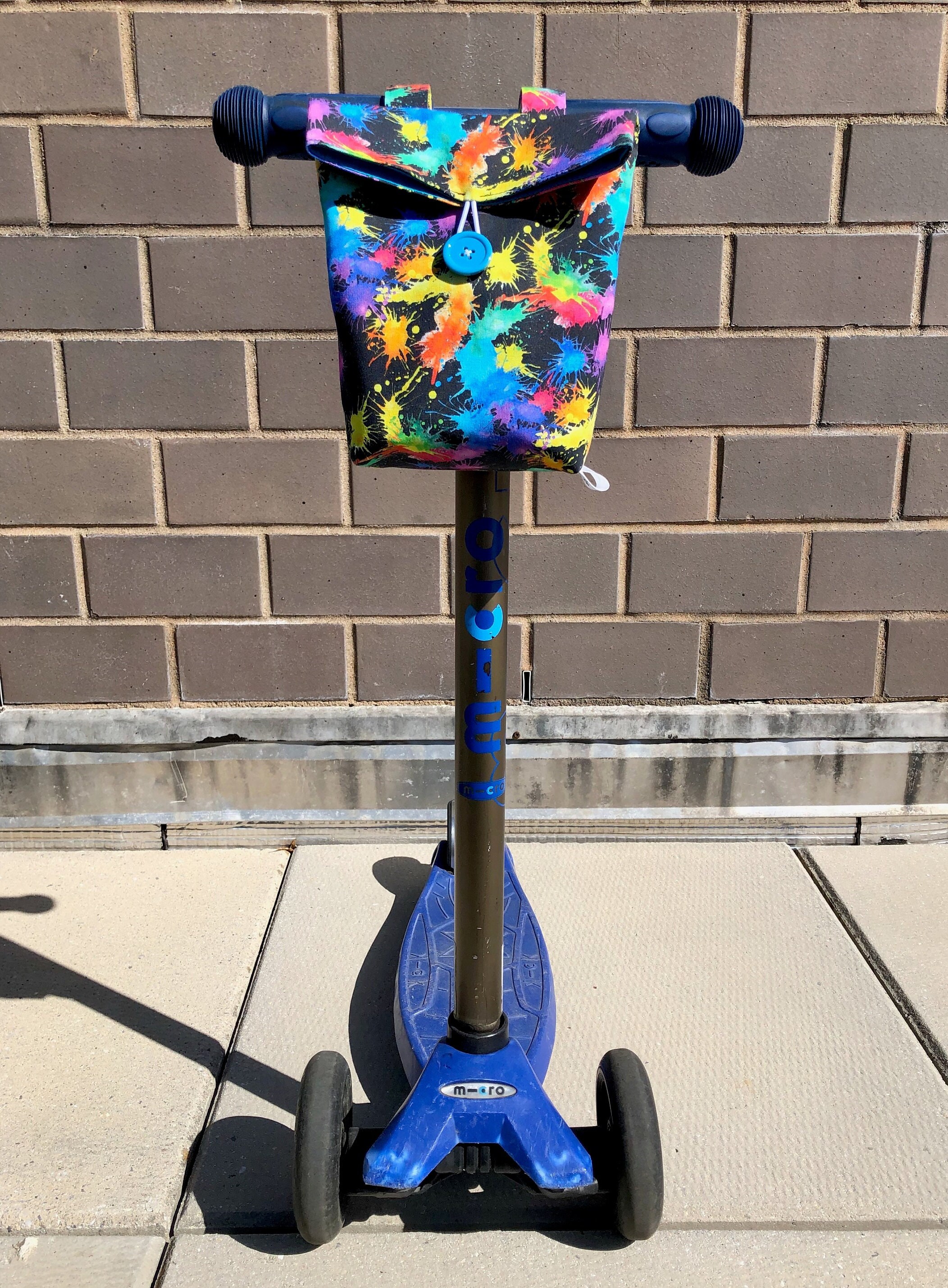 Rainbow Paint Splatter Bike/scooter Handlebar Bag for Kids - Etsy
