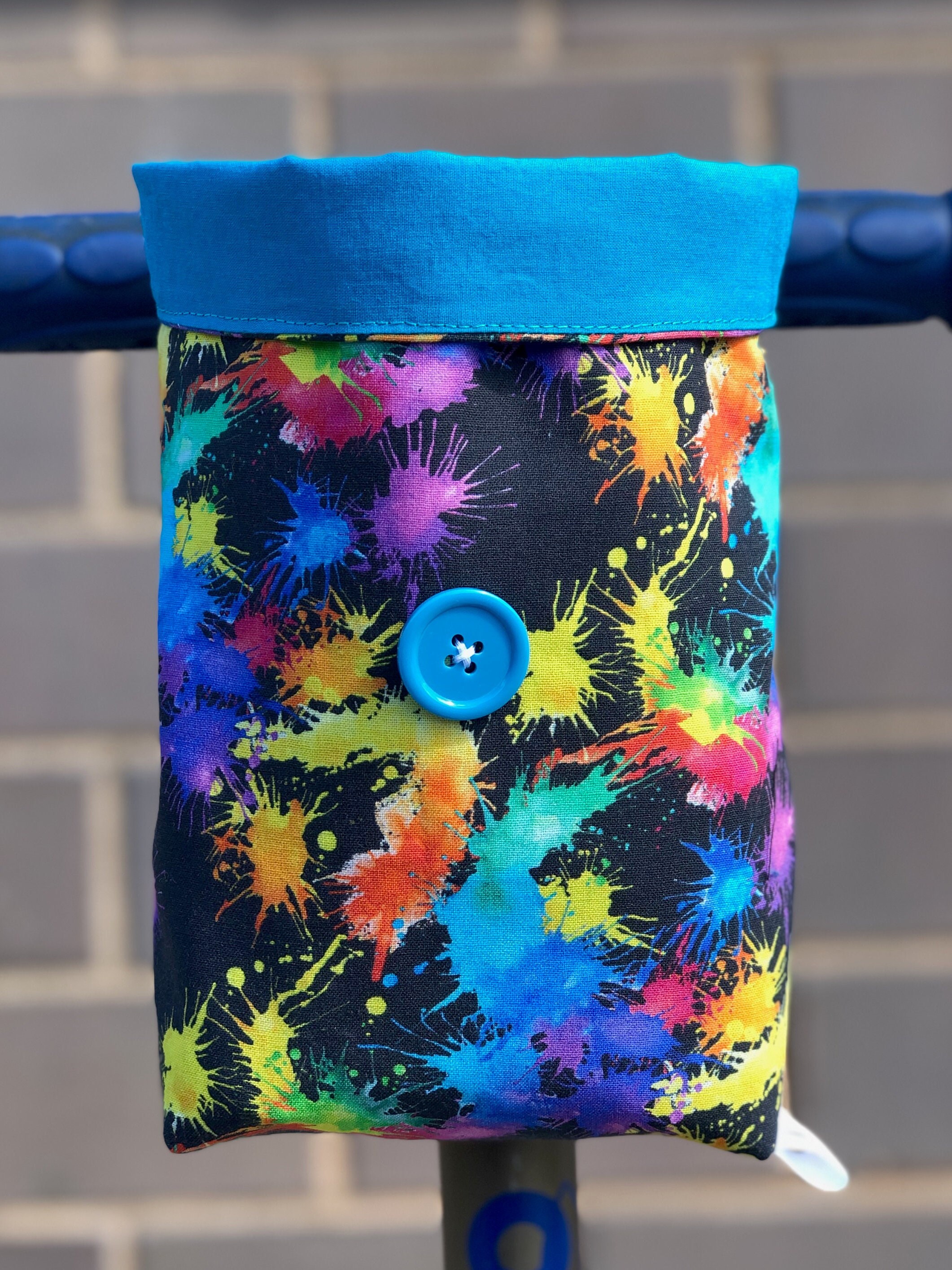 Rainbow Paint Splatter Bike/scooter Handlebar Bag for Kids - Etsy