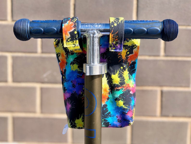 Rainbow Paint Splatter Bike/scooter Handlebar Bag for Kids - Etsy